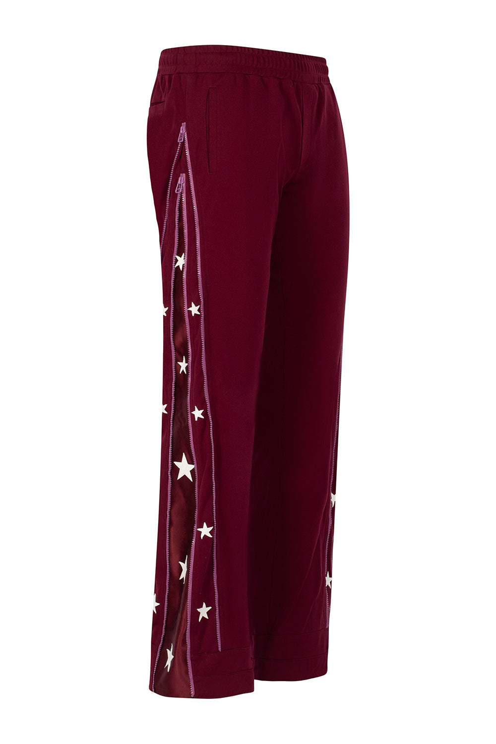 SUNSET RODEO TRACK PANTS-BURGUNDY – Cease & Desist Clothing